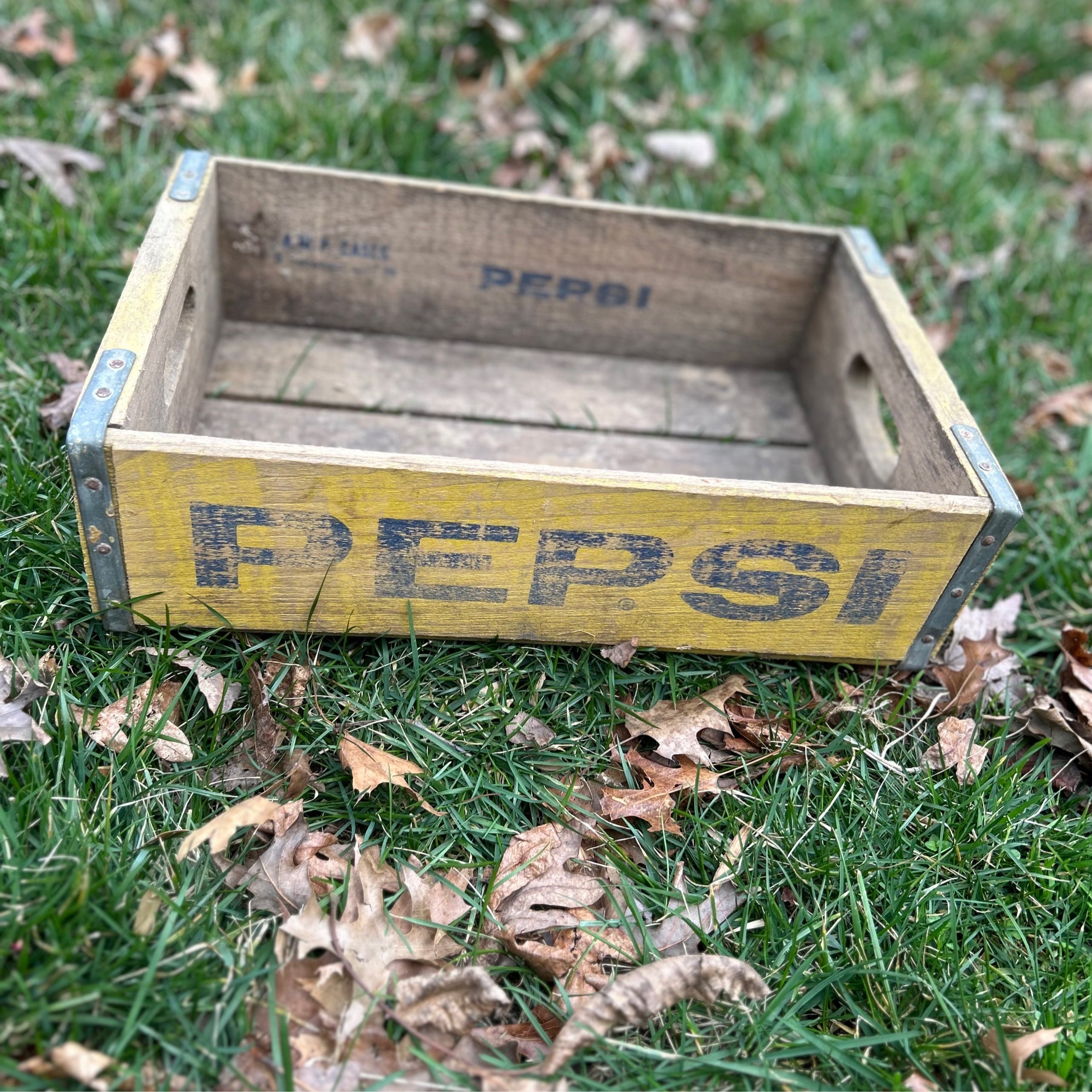 Pepsi Crate - Blue Writing | Virginia Mercantile